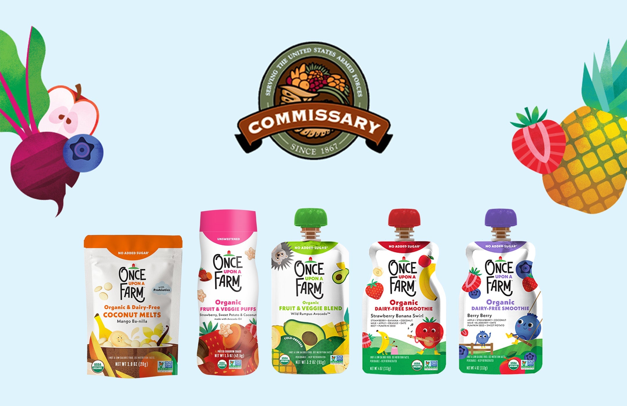 Once Upon a Farm Now Available at DeCA Military Commissaries