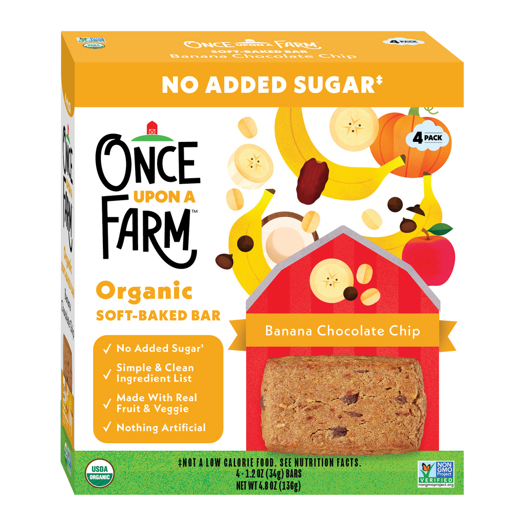 Banana Chocolate Chip Soft Baked Bar, 8 boxes – Once Upon a Farm